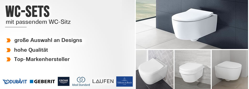 WC Set - Hochwertige WC Keramik mit passendem WC-Sitz