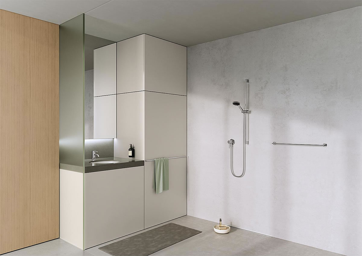 Brausestange Dornbracht 856 mm, 3/8'' Brauseschlauch 1750 mm, chrom ...