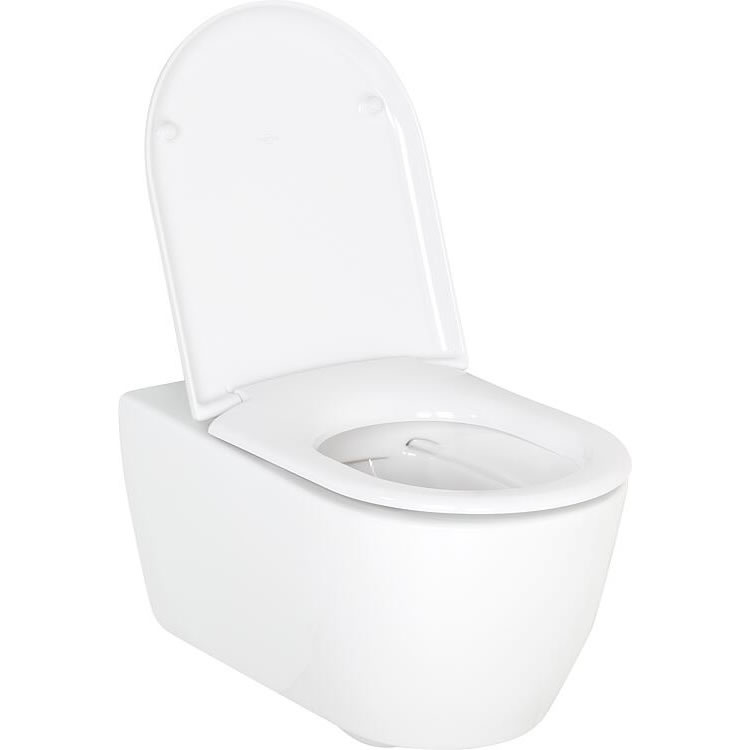 Combi-Pack Aimera Wand-WC Aimera spülrandlos mit WC Sitz Turvo ...
