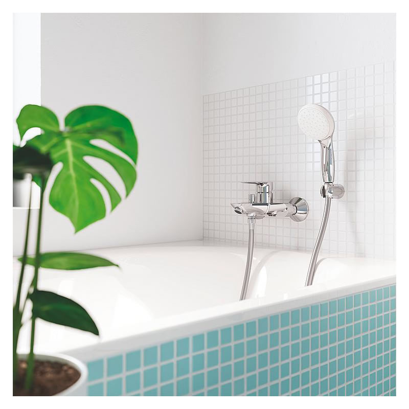 Aufputz-Wannenmischer Grohe BauEdge, Ausladung 168 mm, chrom - 23604001
