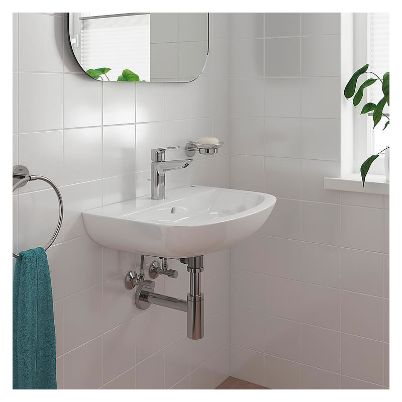 Waschtischmischer Grohe Bauloop M-Size, Ausladung 106 mm, mit Zugstange ...