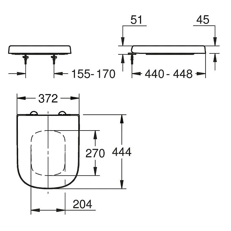 WC-Sitz Grohe Euro, Softclose, Edelstahlscharnier, weiß - 39330002