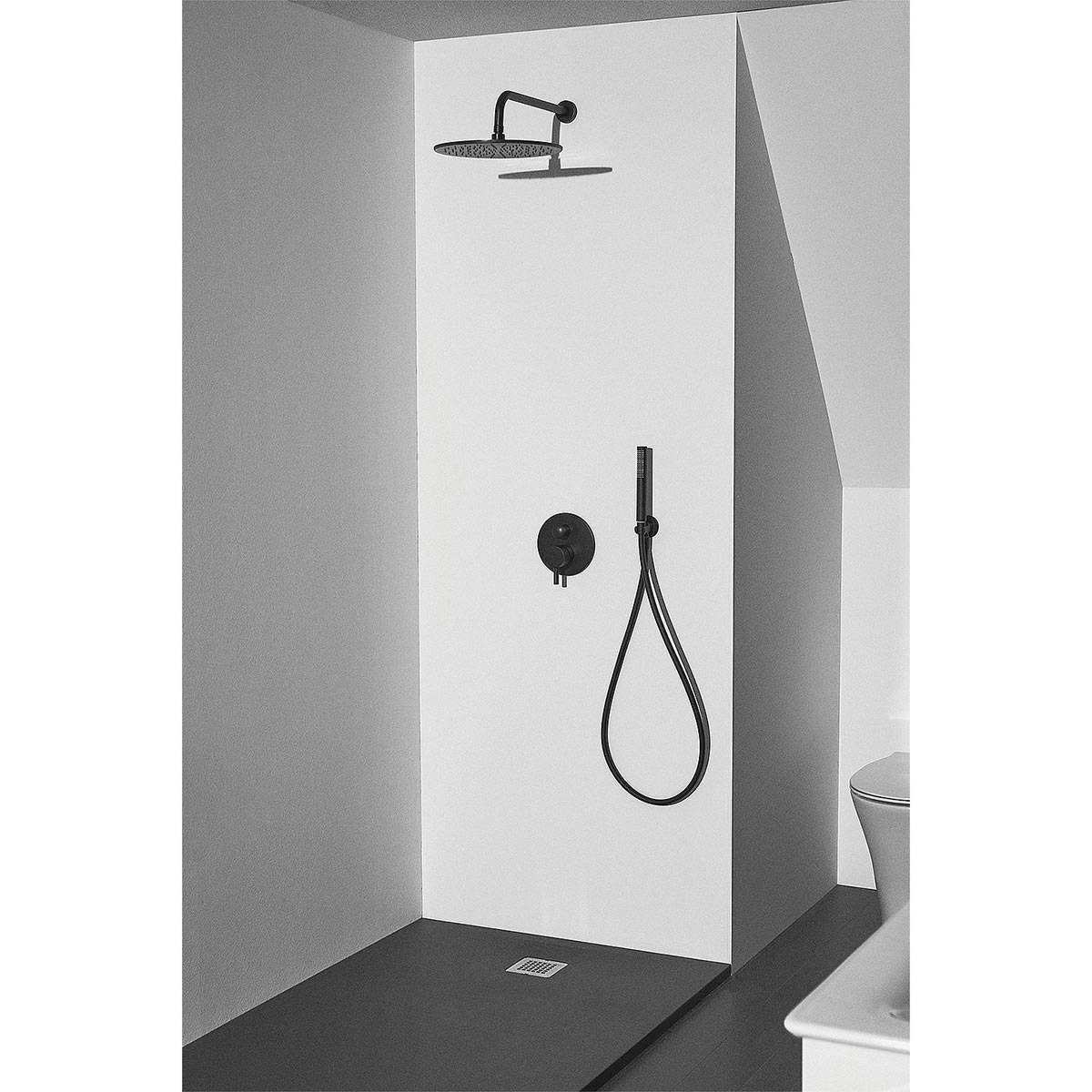 Kopfbrause Ideal Standard Idealrain Ø 300 mm, schwarz matt - A5803XG