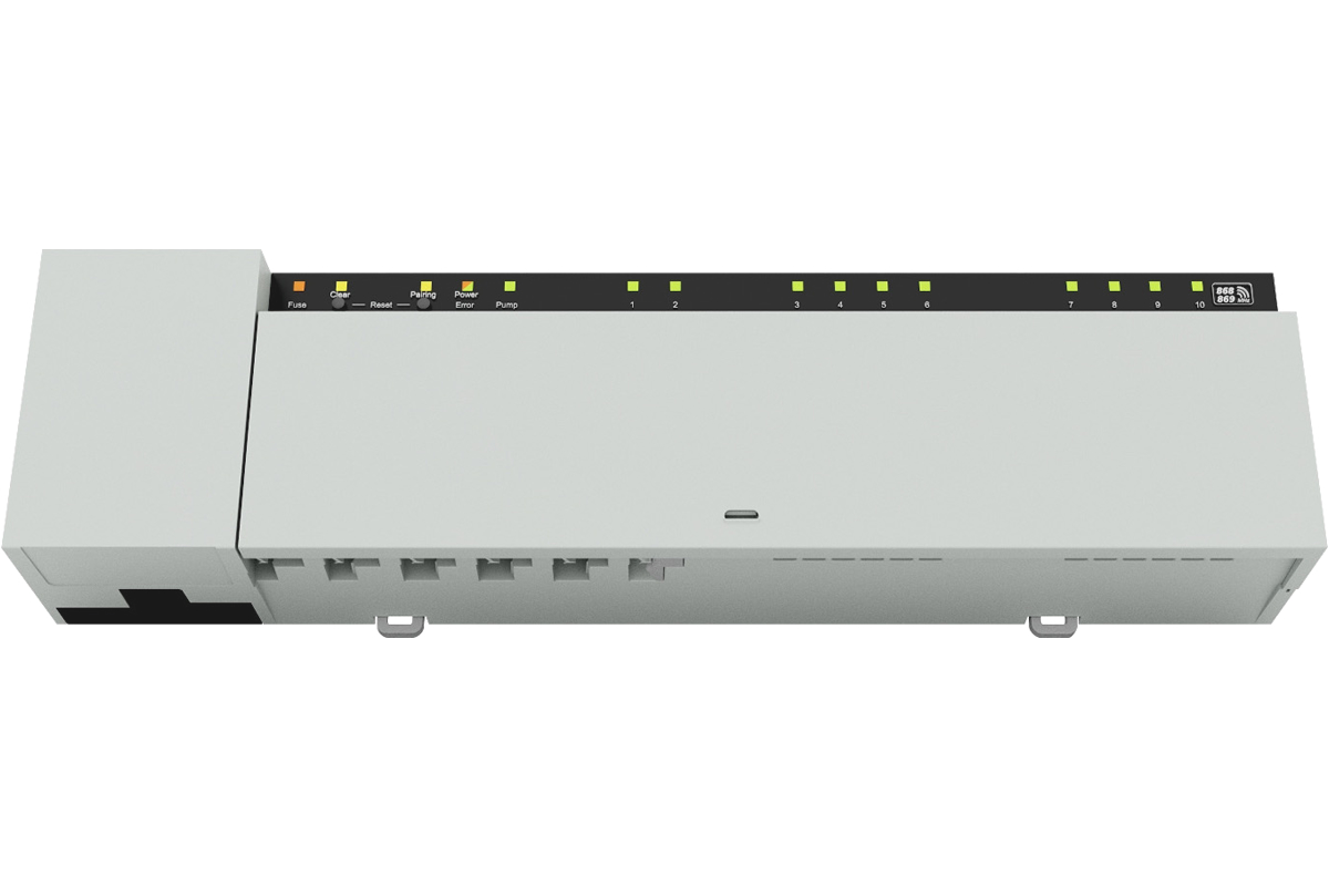 Möhlenhoff Alpha Smartware Basisstation 230V Standard mit 10 Zonen, lichtgrau neutral - BSS ...