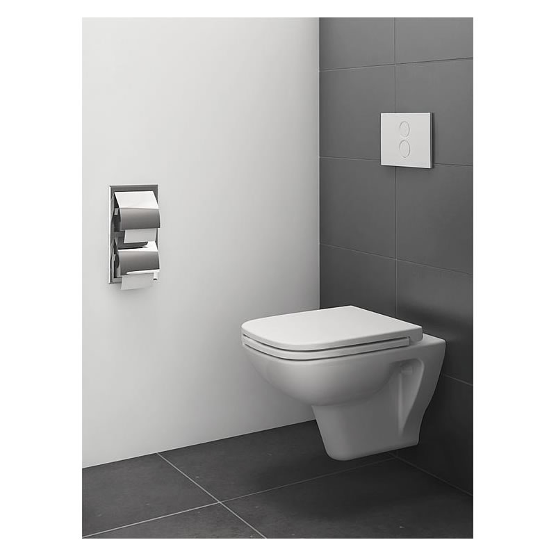 Wand-Tiefspül-WC VitrA S20 360 x 350 x 520 mm, spülrandlos, eckige Form ...