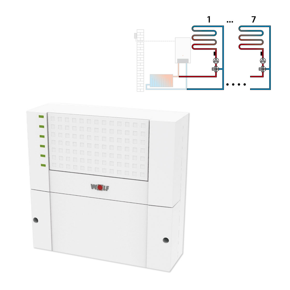 WOLF Mischermodul MM-2 - DIN 40050: IP 30 - 2745865