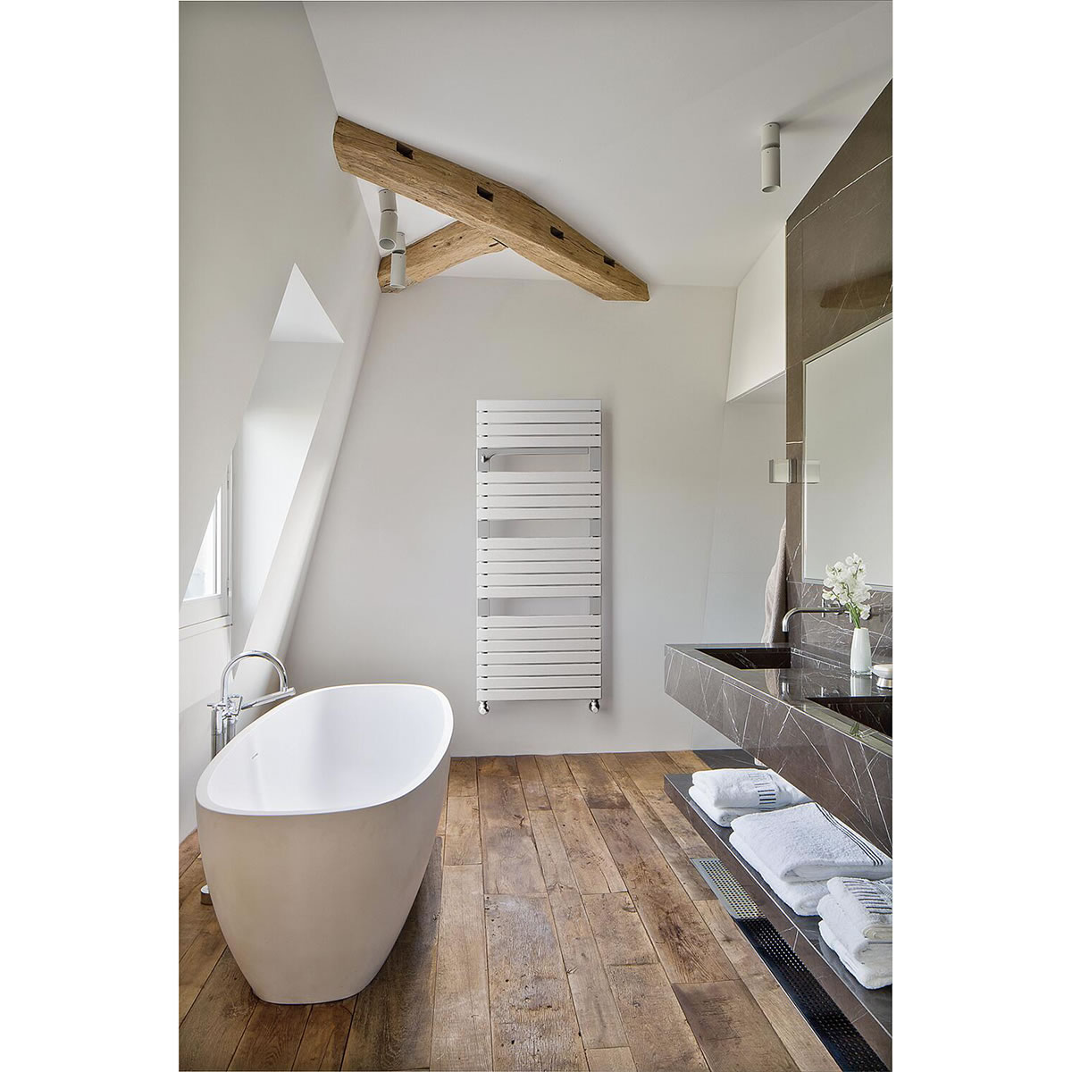 Handtuchheizkörper Torino, anthrazit - 1360 x 550 mm