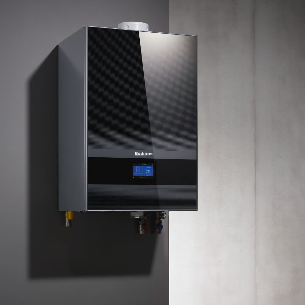 Buderus GB192i.2 Logaplus Gas-Brennwert Paket W50S weiß mit Regelung ...