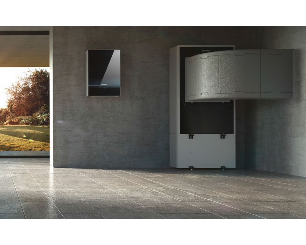 Buderus WLW196i-6 IR E Logaplus Wärmepumpen-Paket mit Regelung RC100 H für Heizkreis - 7739610203