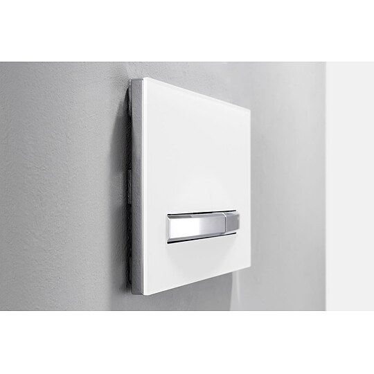 Betätigungsplatte SIGMA50 schwarz/ glanz-chrom/ chrom-gebürste