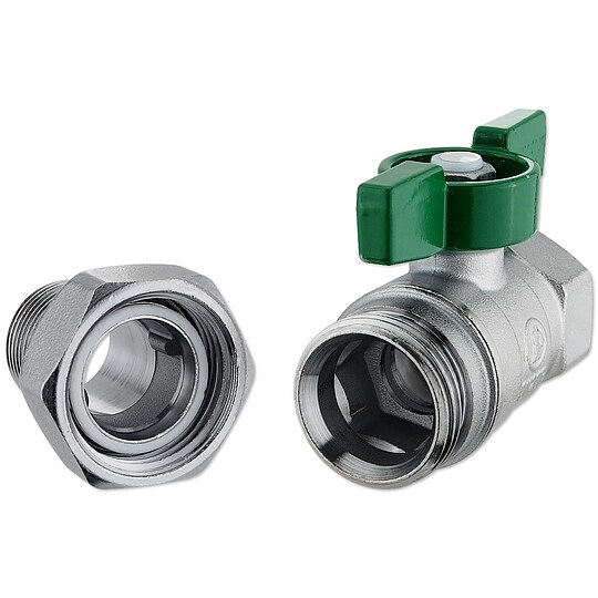 Giacomini Kugelhahn mit Verschraubung 1/2'' IG x 1/2'' AG - DVGW