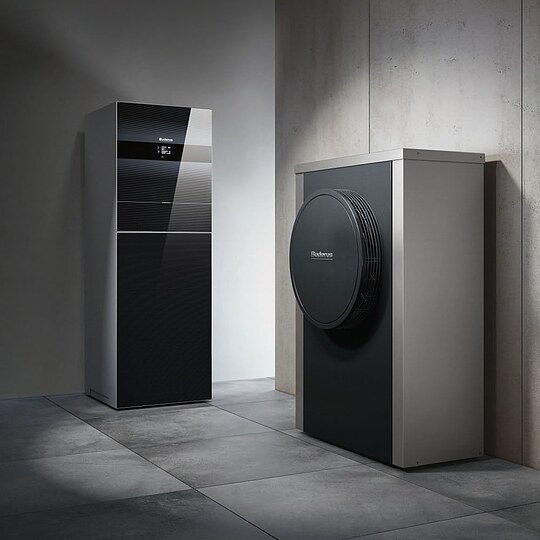 Buderus Luft-Wasser-Wärmepumpe Logatherm WLW196i.2-6 AR TP120 S+ silent plus mit integriertem ...