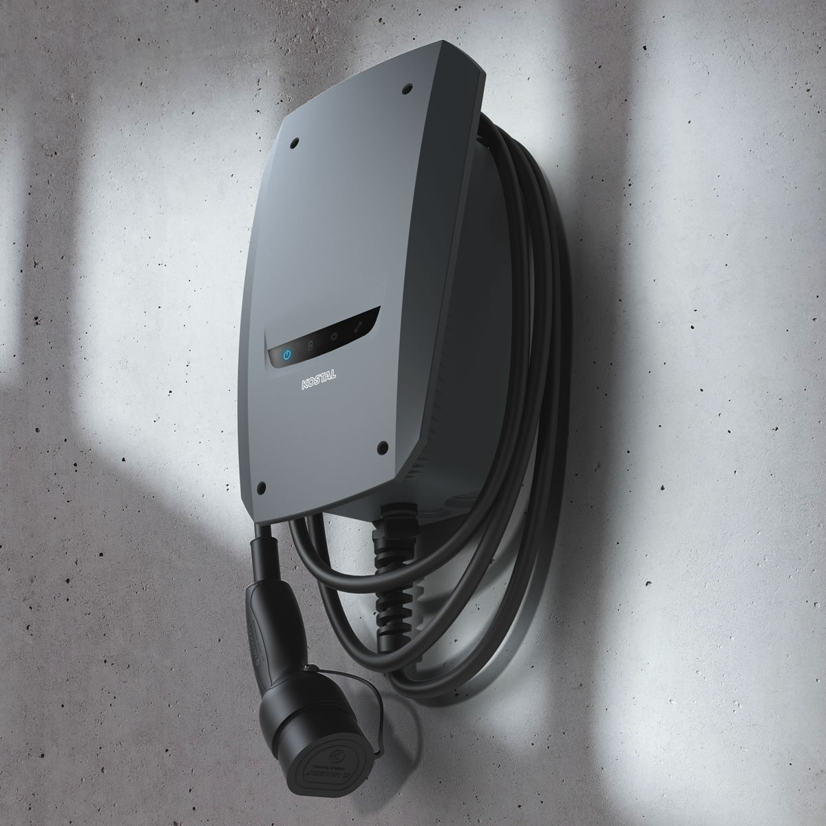KOSTAL Wallbox Enector 230-400 V ein- bis dreiphasiger Anschluss, 7,5 m ...