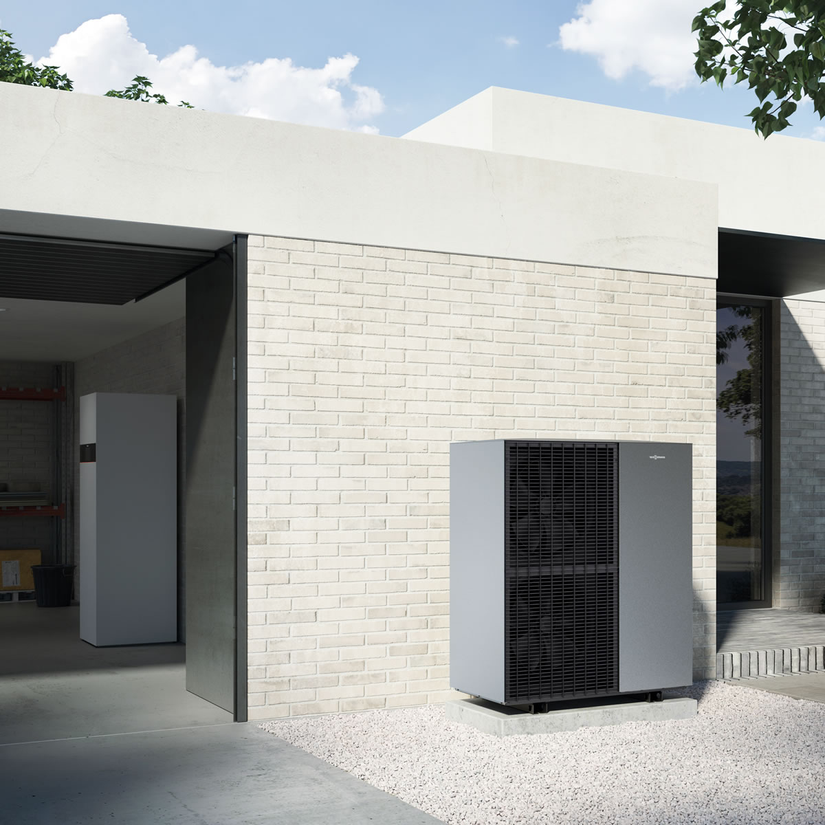 Viessmann Vitocal 151-A Luft-Wasser-Wärmepumpen-Kompaktgerät Typ AWOT-E ...