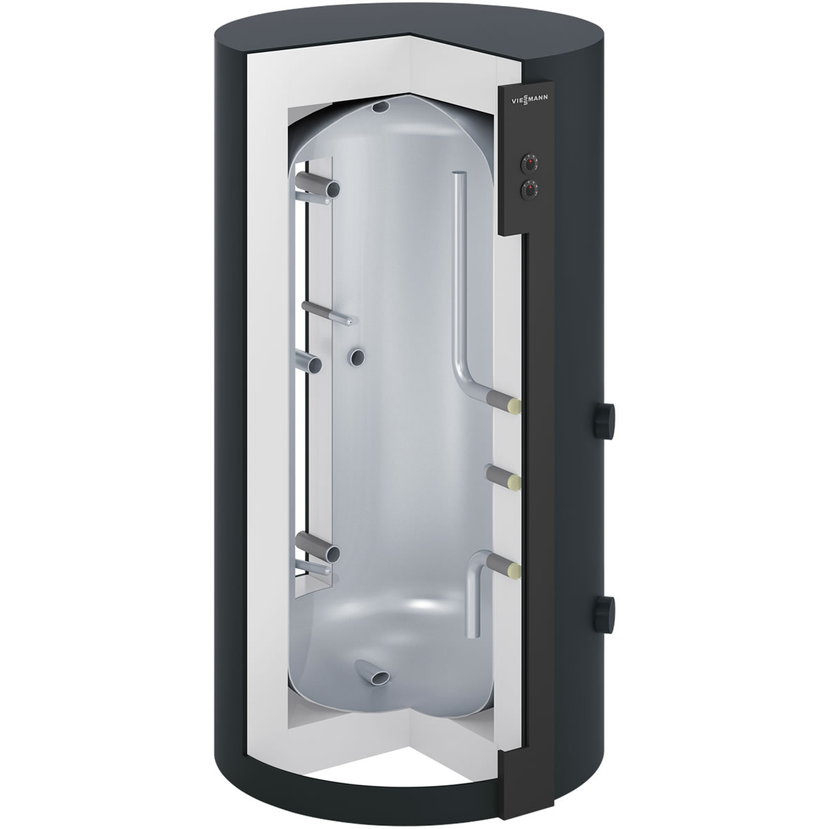 Viessmann Pufferspeicher Vitocell 100-E SVPB 400 L - Farbe vitographite ...