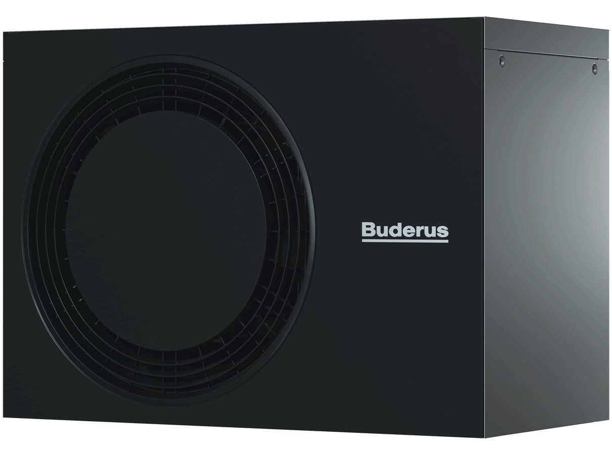 Buderus Luft-Wasser-Wärmepumpe Logatherm WLW176i-4 AR T180 mit integriertem Warmwasserspeicher ...