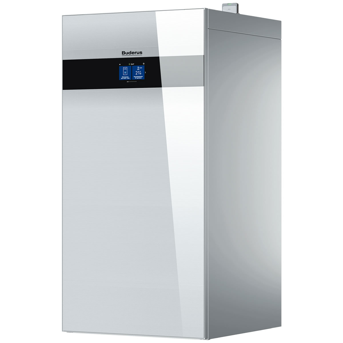 Buderus Luft-Wasser-Wärmepumpe Logaplus WLW186i-10 AR TP70 mit integriertem Pufferspeicher, weiß ...