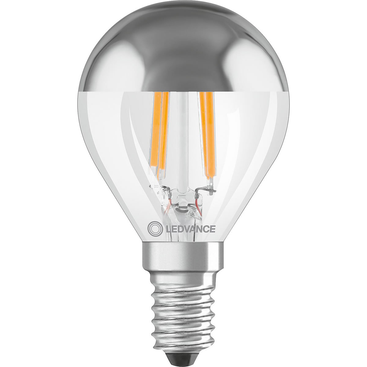 Ledvance LED-Lampe Classic P 31 MIR, E14, 4W, 827 FIL SIL - 350 lm