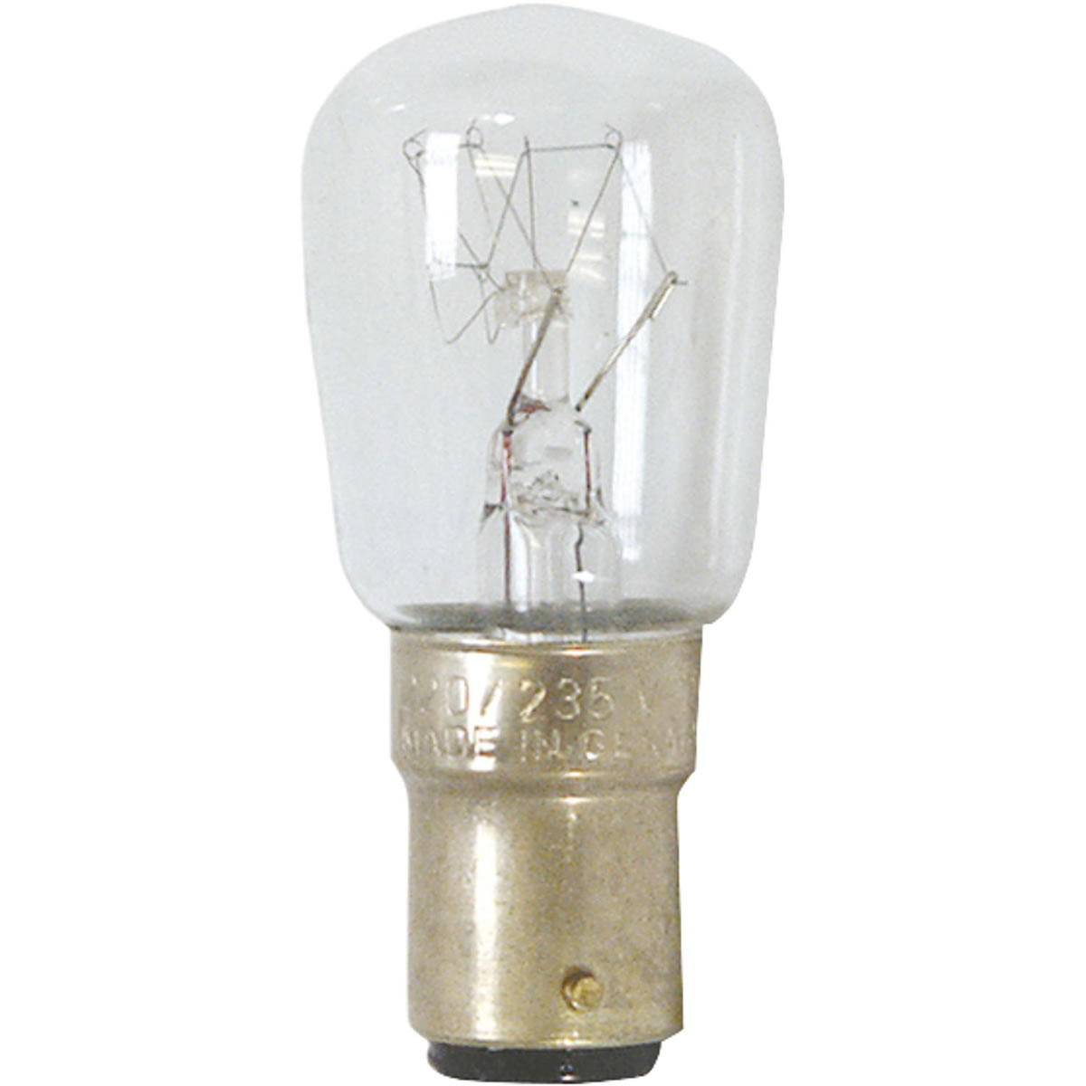 Nählicht 15W klar, B15d, stoßfest