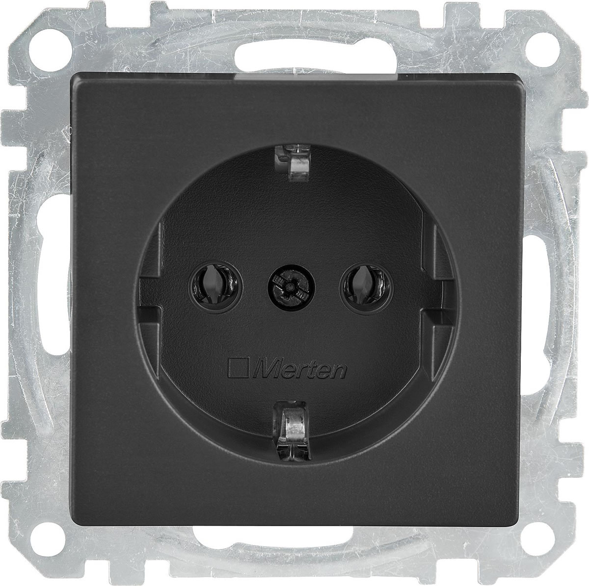 Schuko-Steckdose Merten System M, anthrazit