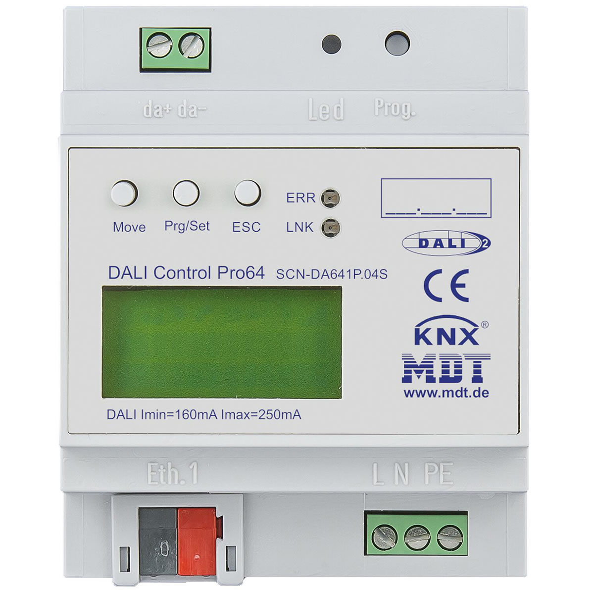 Reiheneinbaugerät DALI Control Pro64 Gateway Steuerung, 4TE, REG