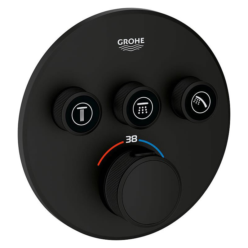 Unterputz-Thermostat Grohe Grohtherm SmartControl mit 3 Absperrventilen ...
