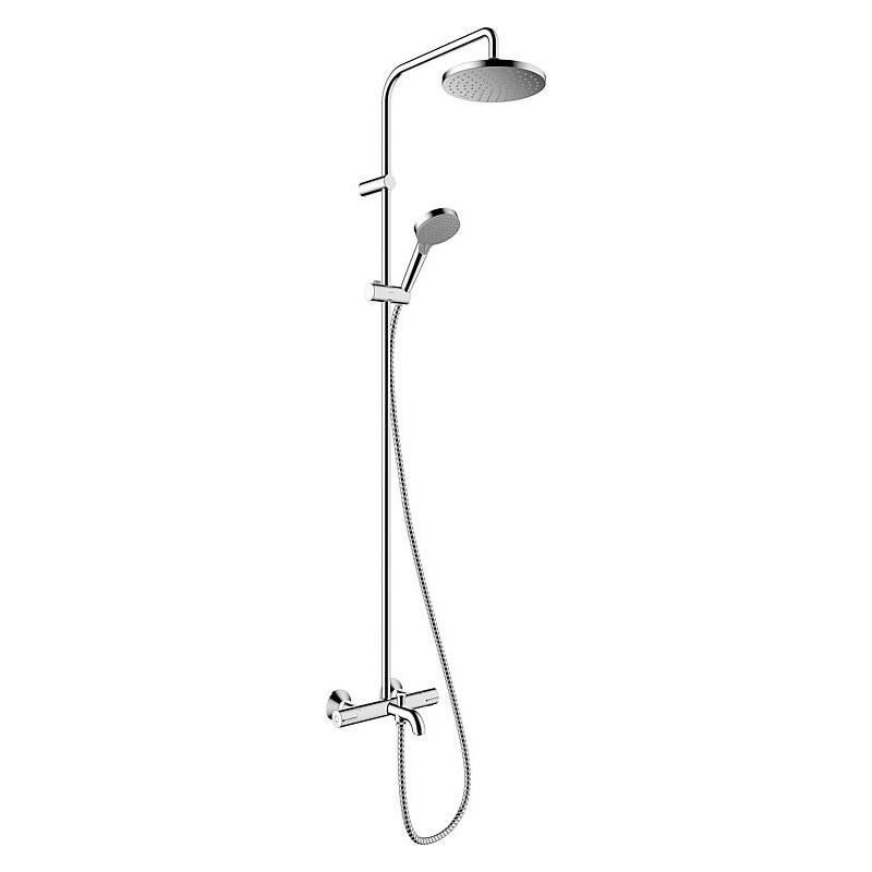 Brause-System Hansgrohe 200 1jet Vernis Blend Handbrause, Kopfbrause Ø 205 mm und ...