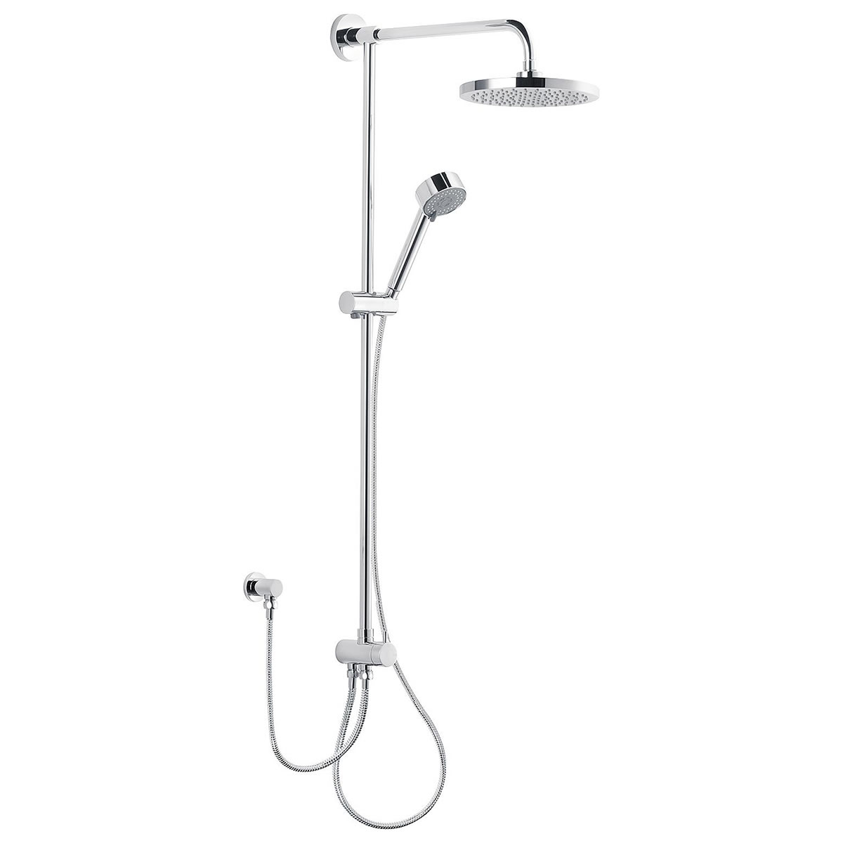 Brause-System Heinrich Schulte Alpha 300 Handbrause + Kopfbrause Ø 200 mm, chrom - Z051534-00010