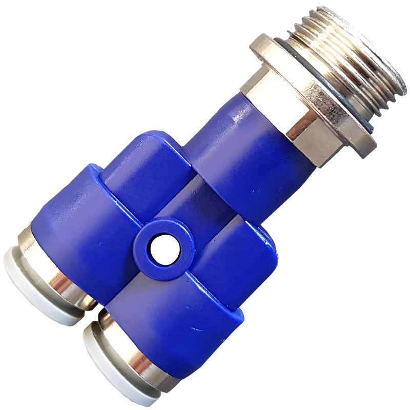 jollytherm Y-Verteiler Professional 2-fach 3/8'' auf 8 mm Stecksystem ...