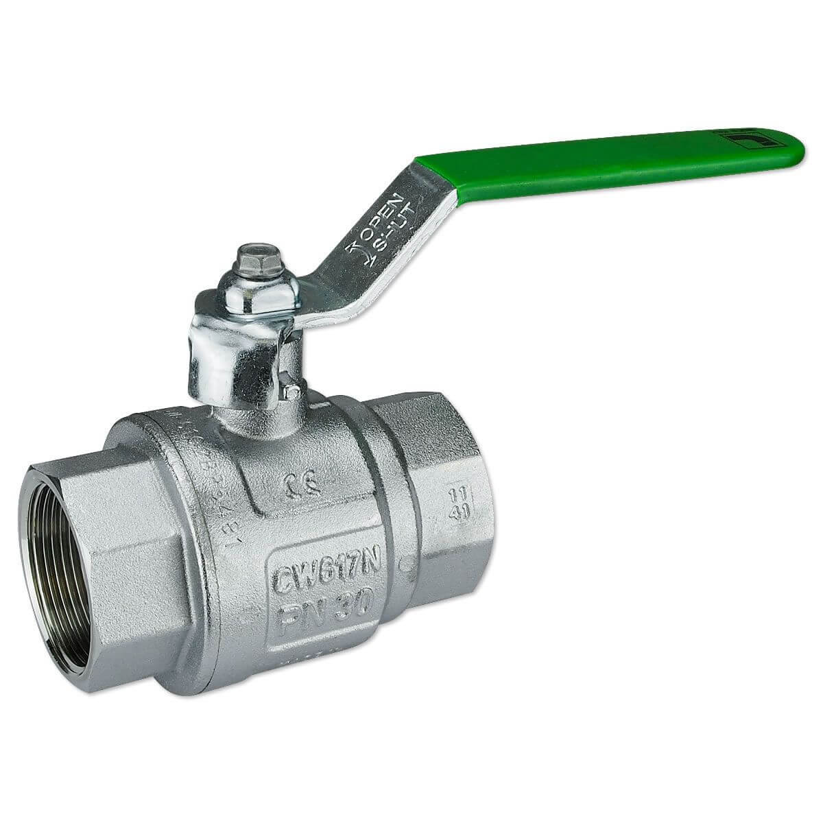 Kugelhahn 1 1/2'' IG x 1 1/2'' IG - DN 40 - mit Hebelgriff grün