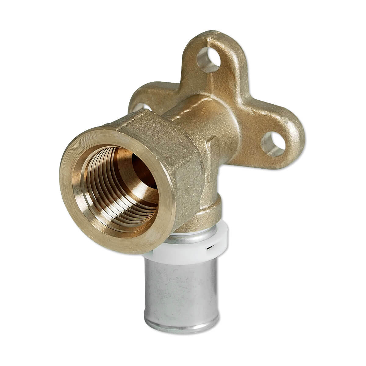 Pressfitting-Wandwinkel 52mm - 26 x 3,0mm - 3/4'' IG für MV-Rohr