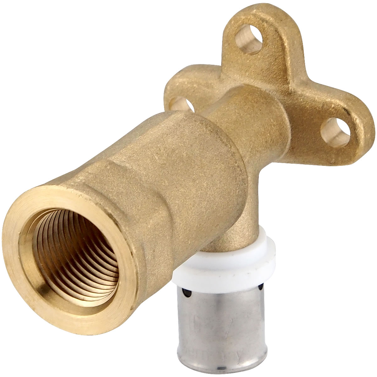 Press-Wandwinkel 78 mm - 16 x 2,0 mm - 1/2 Zoll IG für MV-Rohr