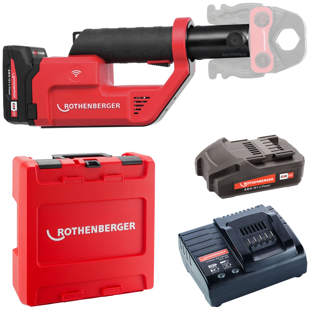 ROTHENBERGER ROMAX Compact 3 Basic Set - inkl. 2 Akkus 2,0 Ah ...