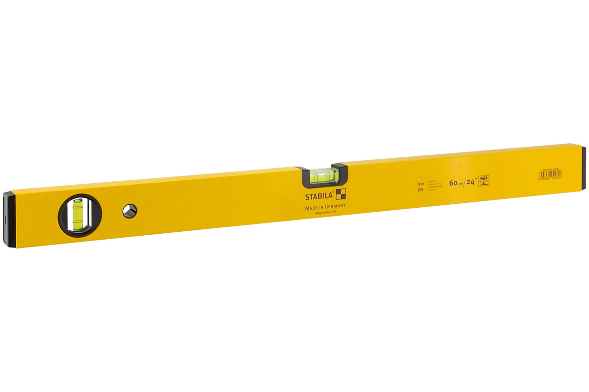 Wasserwaage STABILA Type 70 aus Aluminium - Länge 600 mm - 02284