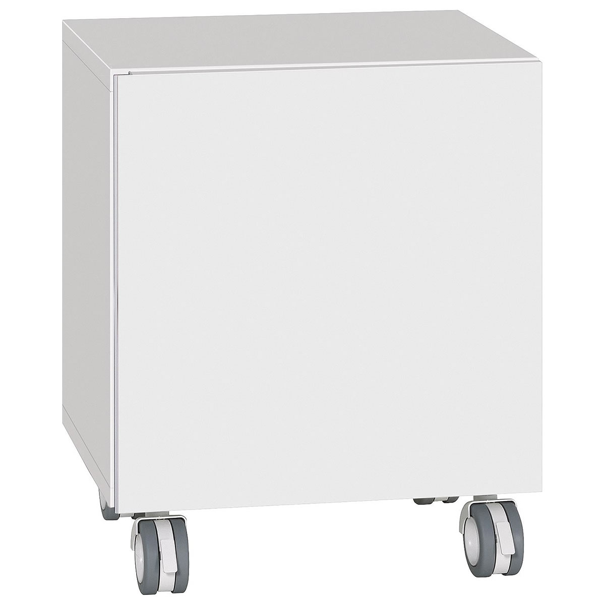 Rollcontainer ELA, Korpus weiß seidenmatt, Front weiß hochglanz, 400 x ...