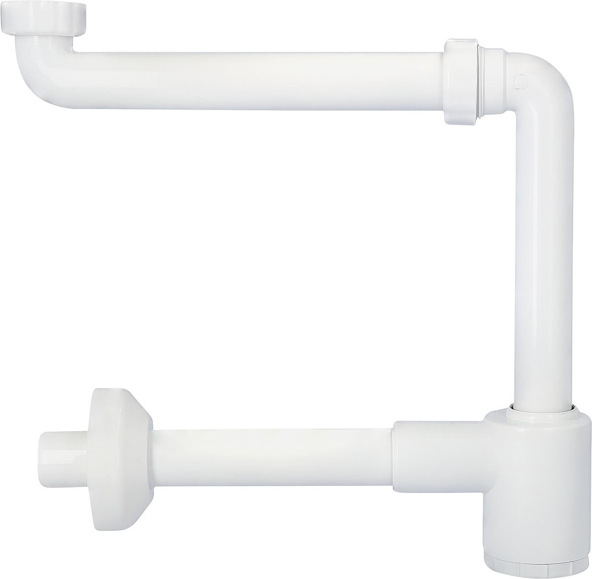 Raumsparsiphon 1 1/4'' x 32mm inkl. Rosette