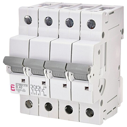 ETI Leitungsschutzschalter ETIMAT P10 3-polig + N, 10kA, B40, REG