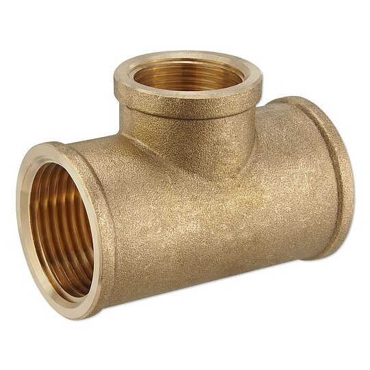 Messing Gewindefitting-T-Stück 3/4'' IG x 1/2'' IG x 3/4'' IG
