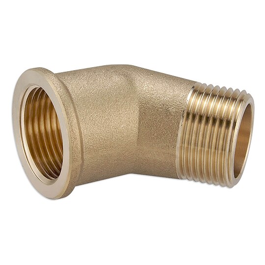 Messing Gewindefitting-Winkel 45° - 3/4'' IG x 3/4'' AG