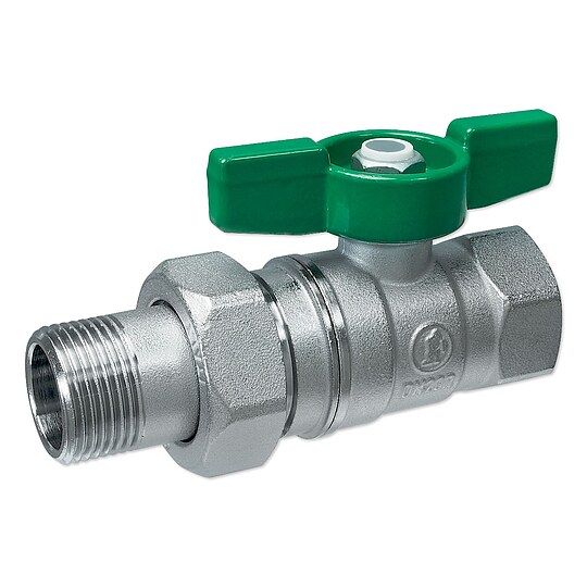 Giacomini Kugelhahn mit Verschraubung 1'' IG x 1'' AG - DVGW