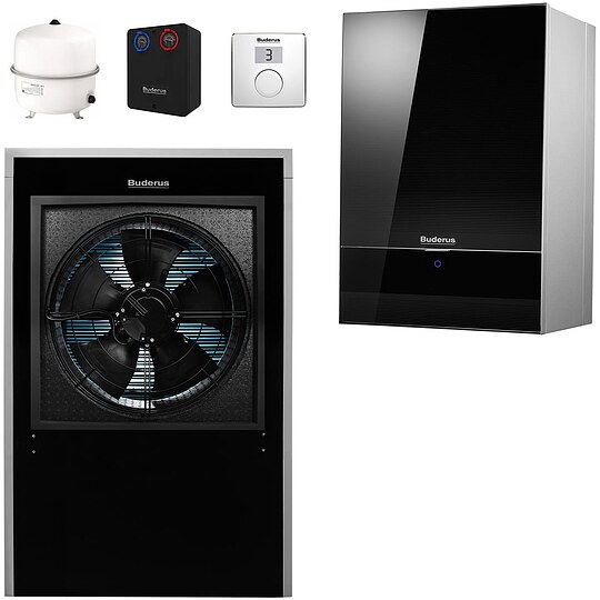 Buderus WLW196i-6 IR E Logaplus Wärmepumpen-Paket mit Regelung RC100 H für Heizkreis - 7739610203