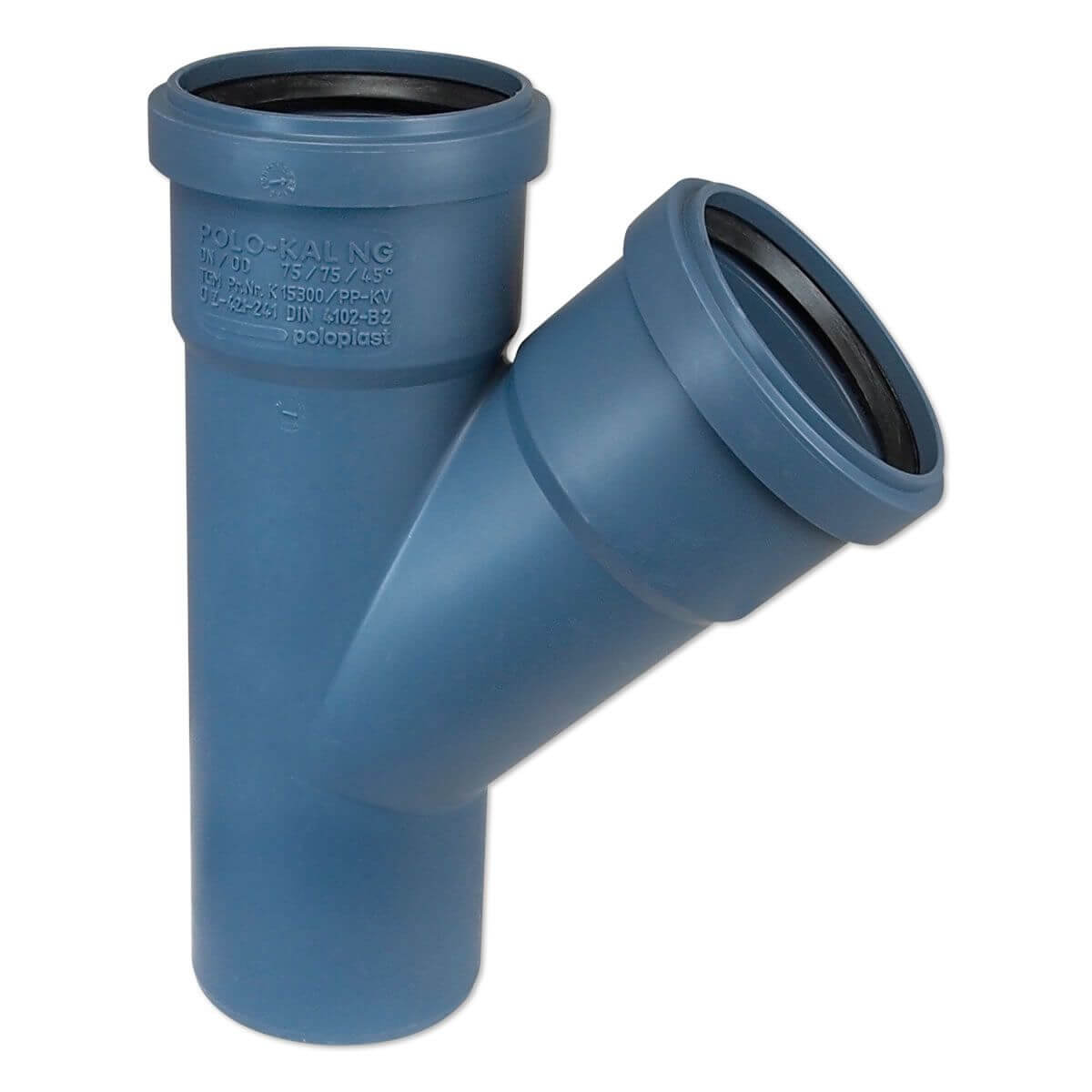 POLO-KAL NG Abflussrohr-Abzweig 45° mit Muffen - DN 110