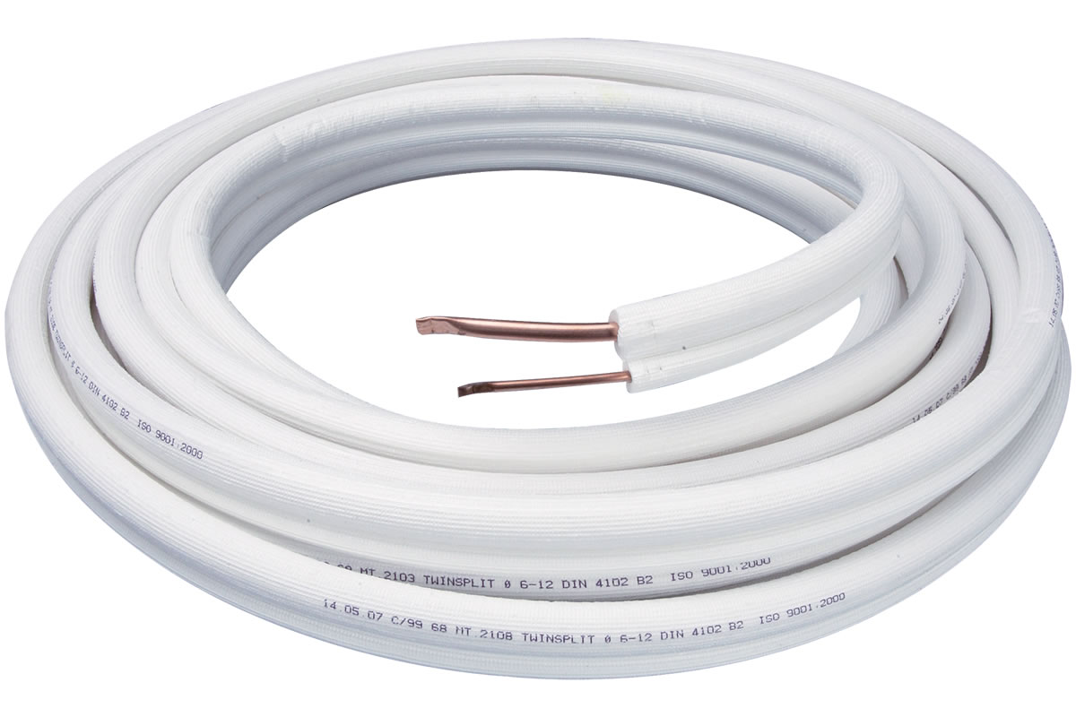 Viessmann Kupferrohr Doppelleitung mit Wärmedämmung, 6 x 1 mm und 10 x ...